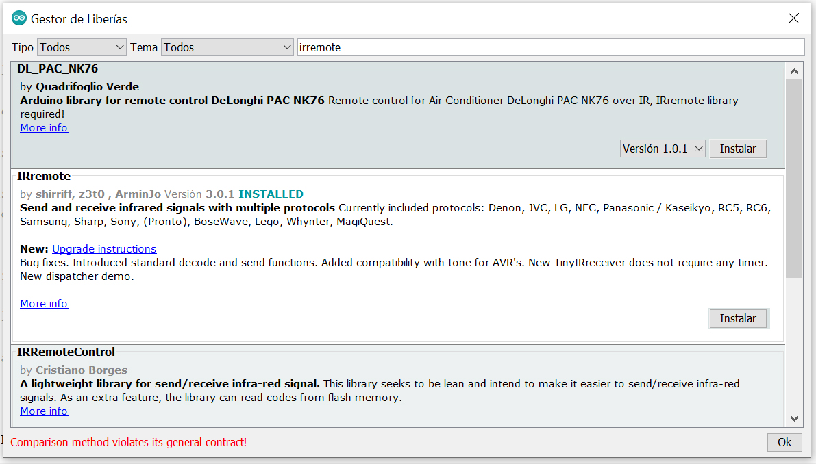 SENSOR INFRARROJO – Arduino
